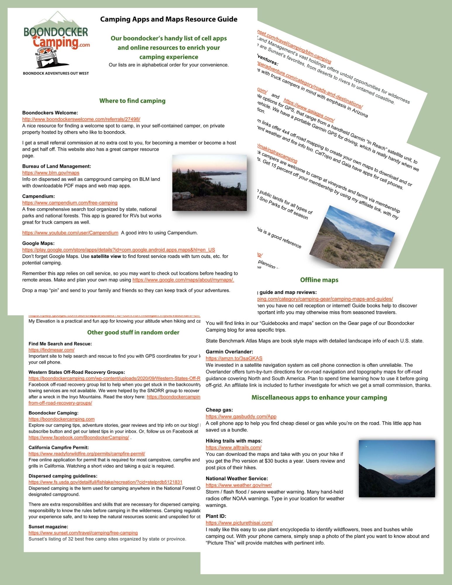 Camping Maps and Apps Resource Guide - Boondocker Camping